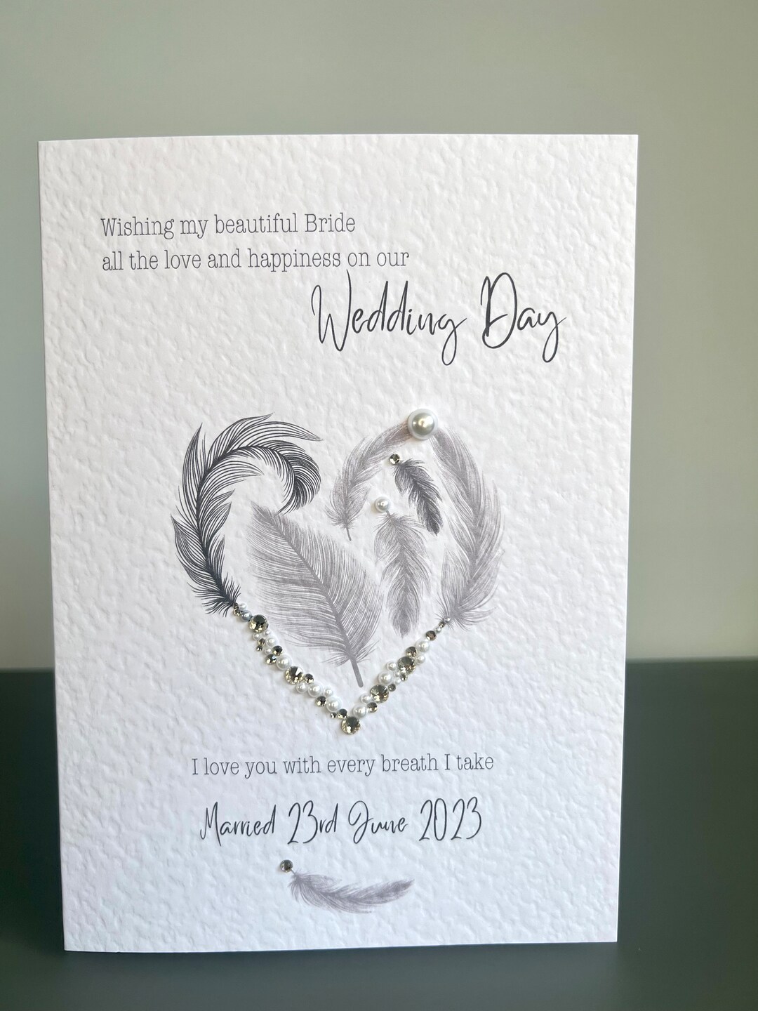 Wife to Be Wedding Day Card, Wedding Day Card for Bride, Bride Wedding ...