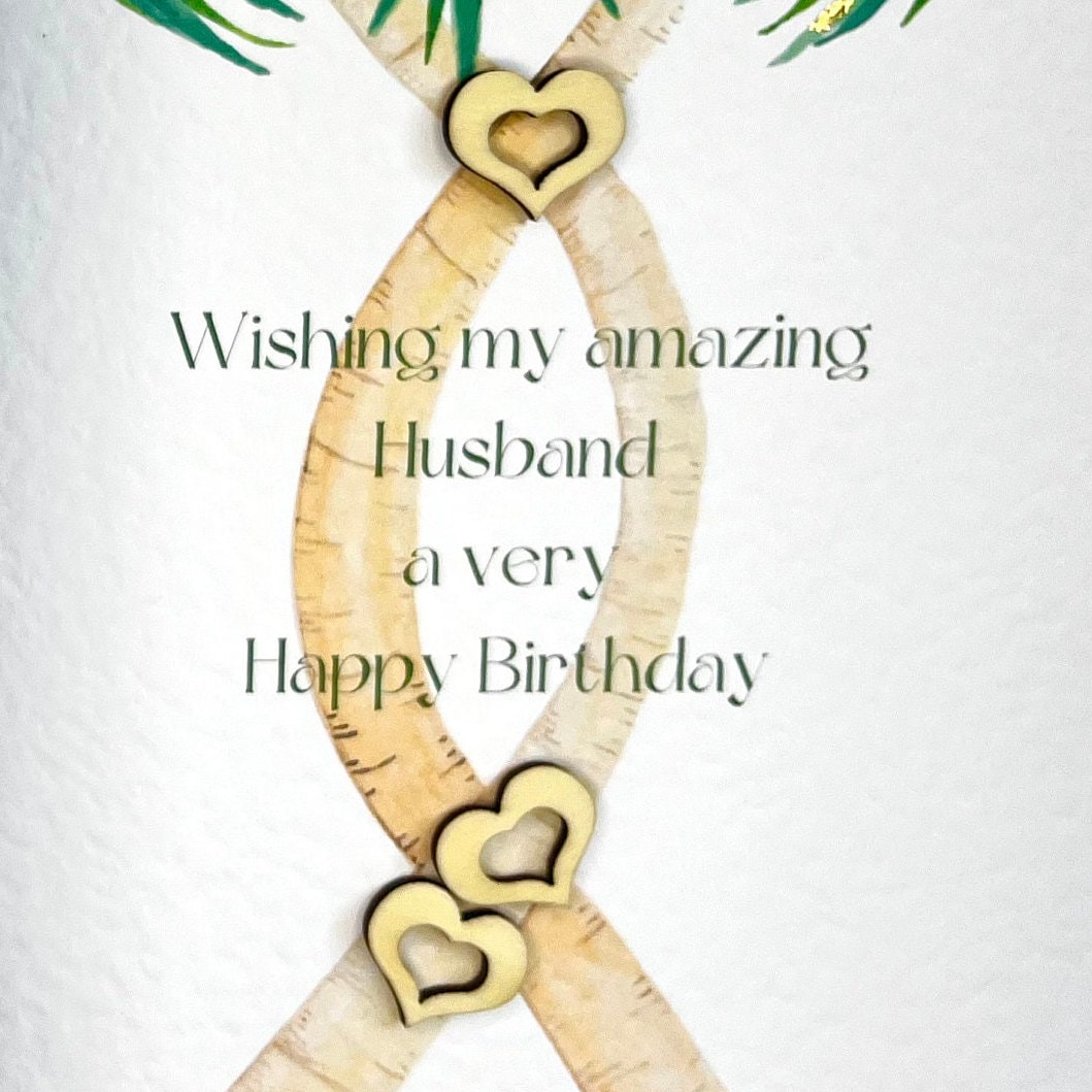 Handmade Husband Birthday Card Husband Birthday Card Luxury - Etsy