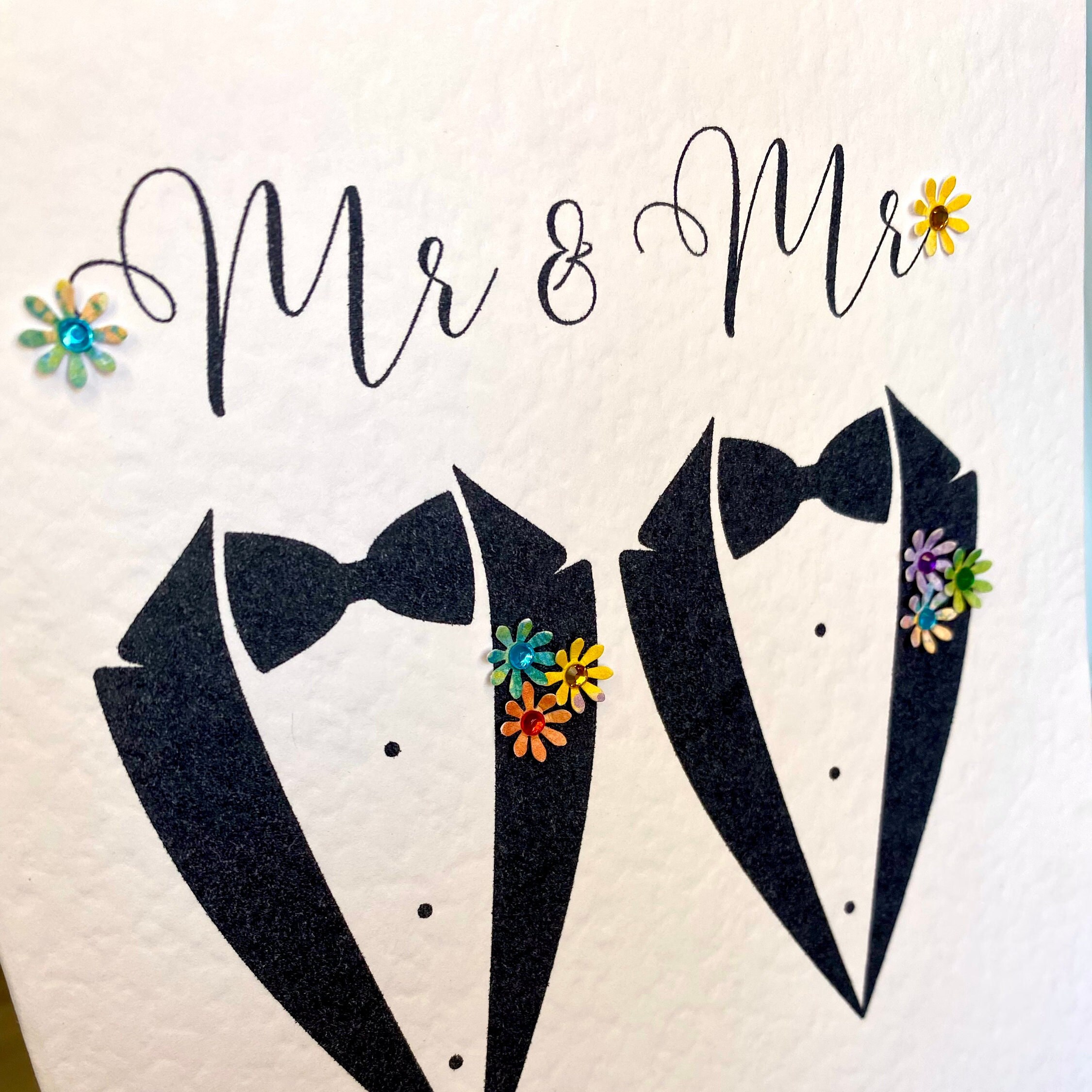 Two Grooms Wedding Card Named Mr & Mr Wedding Card - Etsy