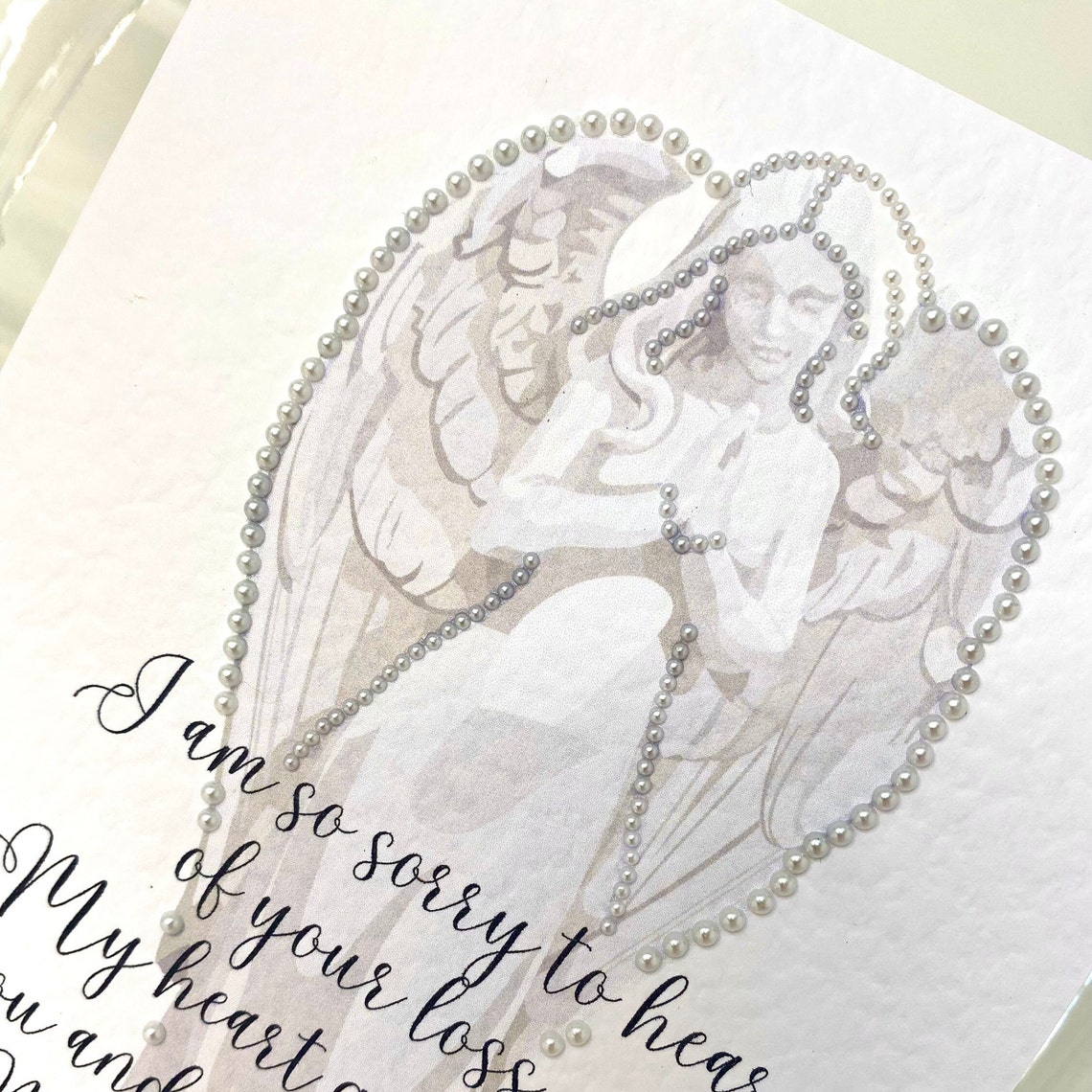 Handmade Sympathy Card Angel Sympathy Card God Bless - Etsy