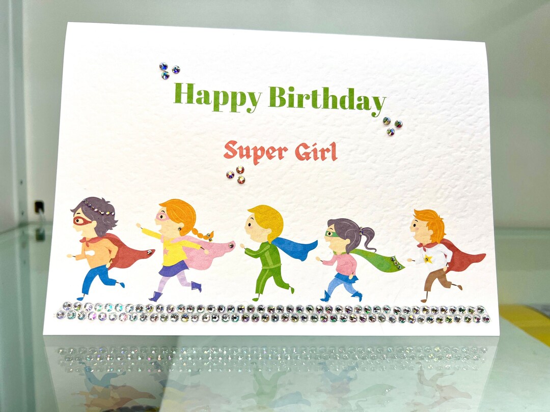 Personalised Superhero Birthday Card, Superhero Birthday Card, Super ...