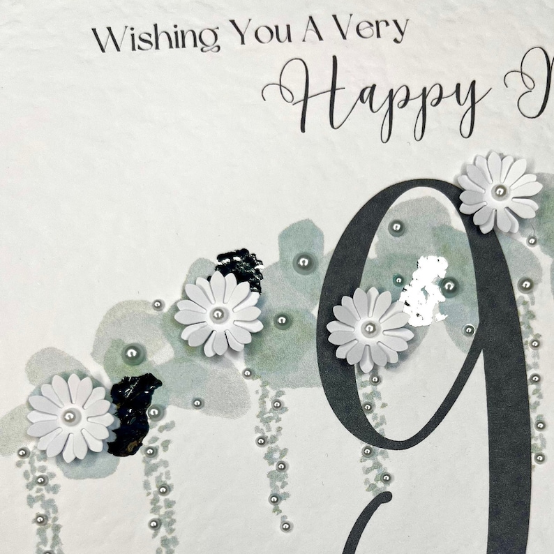 90th Birthday Card, Happy 90th Birthday Card, 90 Card, 90th Celebration ...