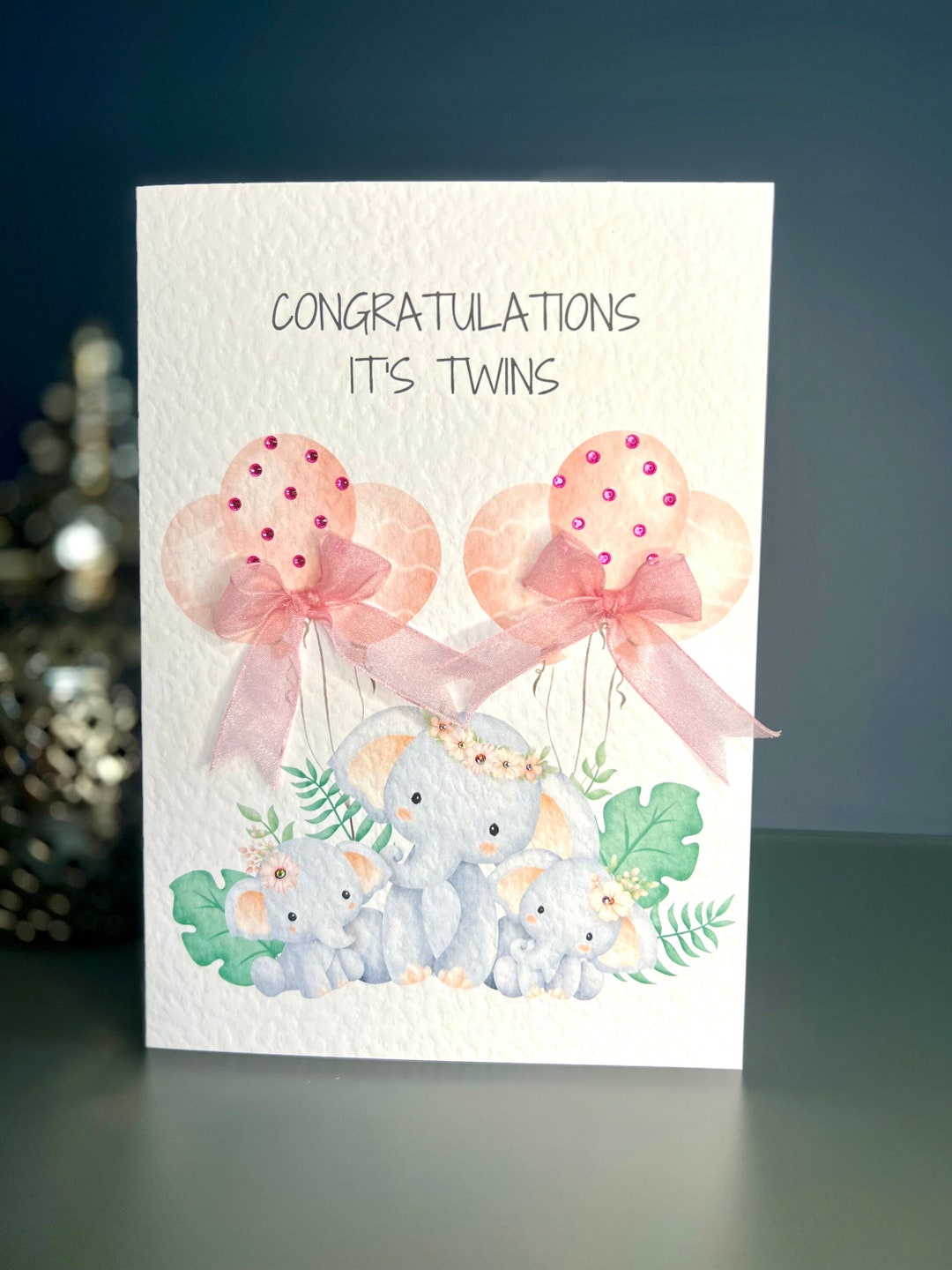 Card for New Born Twins, Congratulations It's Twins Card, New Baby ...