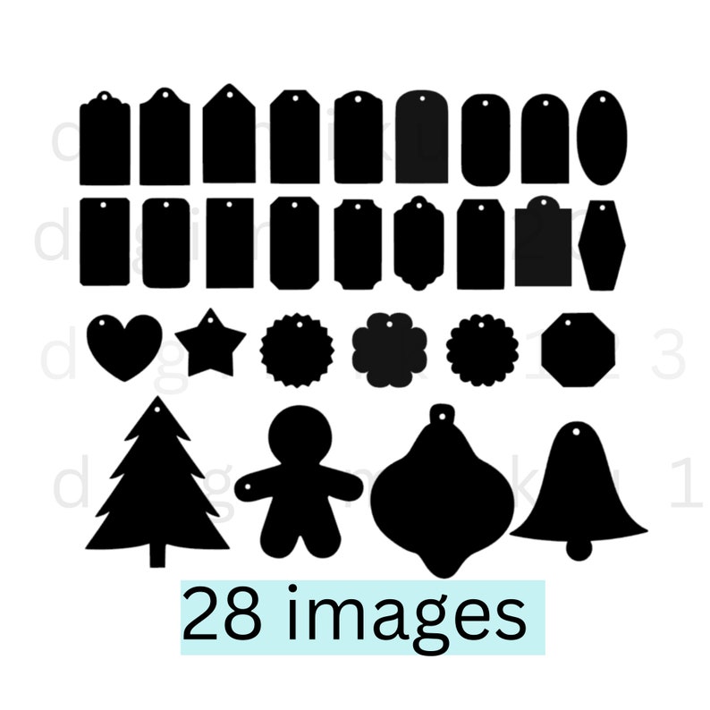 Tag Svg /gift Tags SVG Bundle,tags Png Tag Holiday Gift Tag Template ...