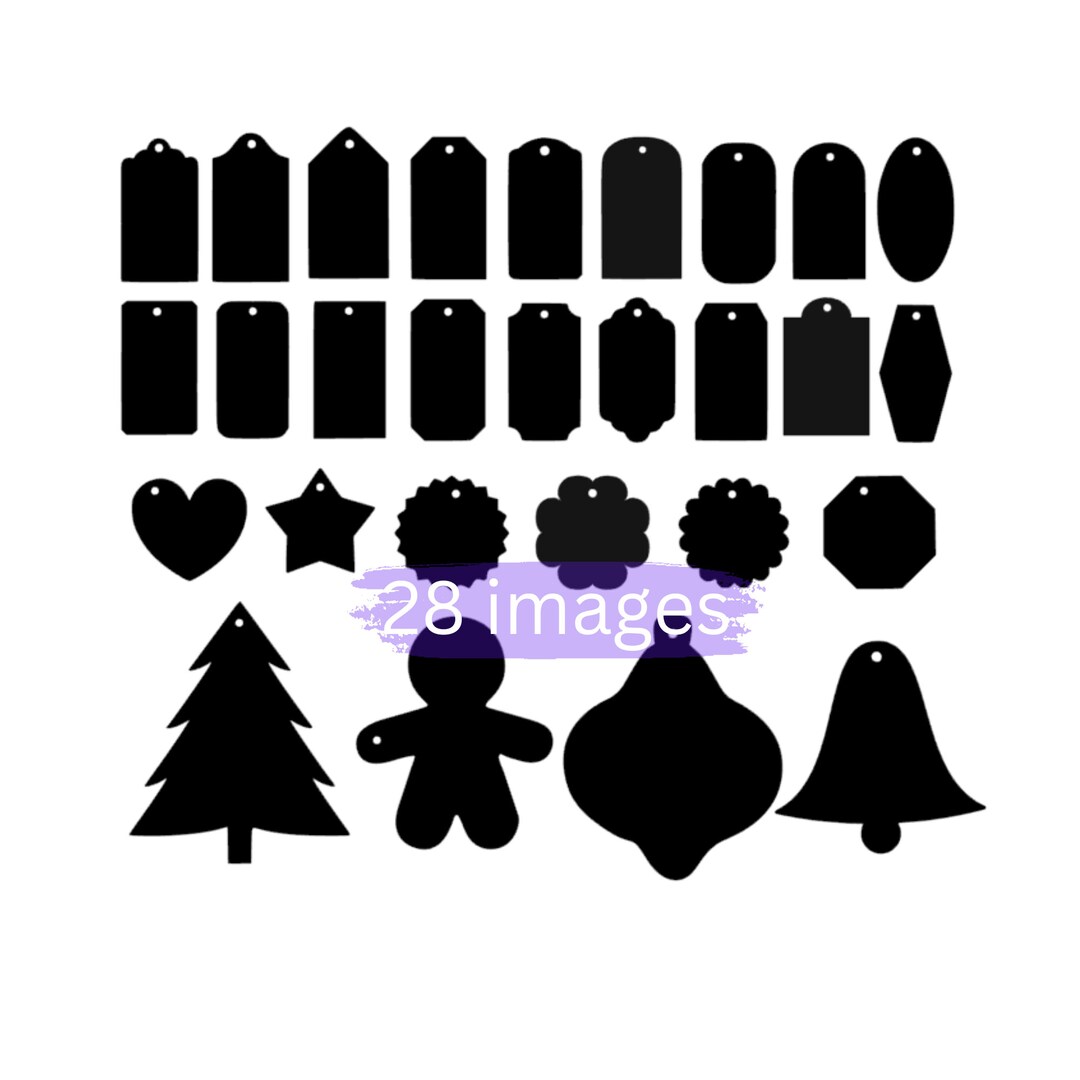 Tag Svg /gift Tags SVG Bundle,tags Png Tag Holiday Gift Tag Template ...