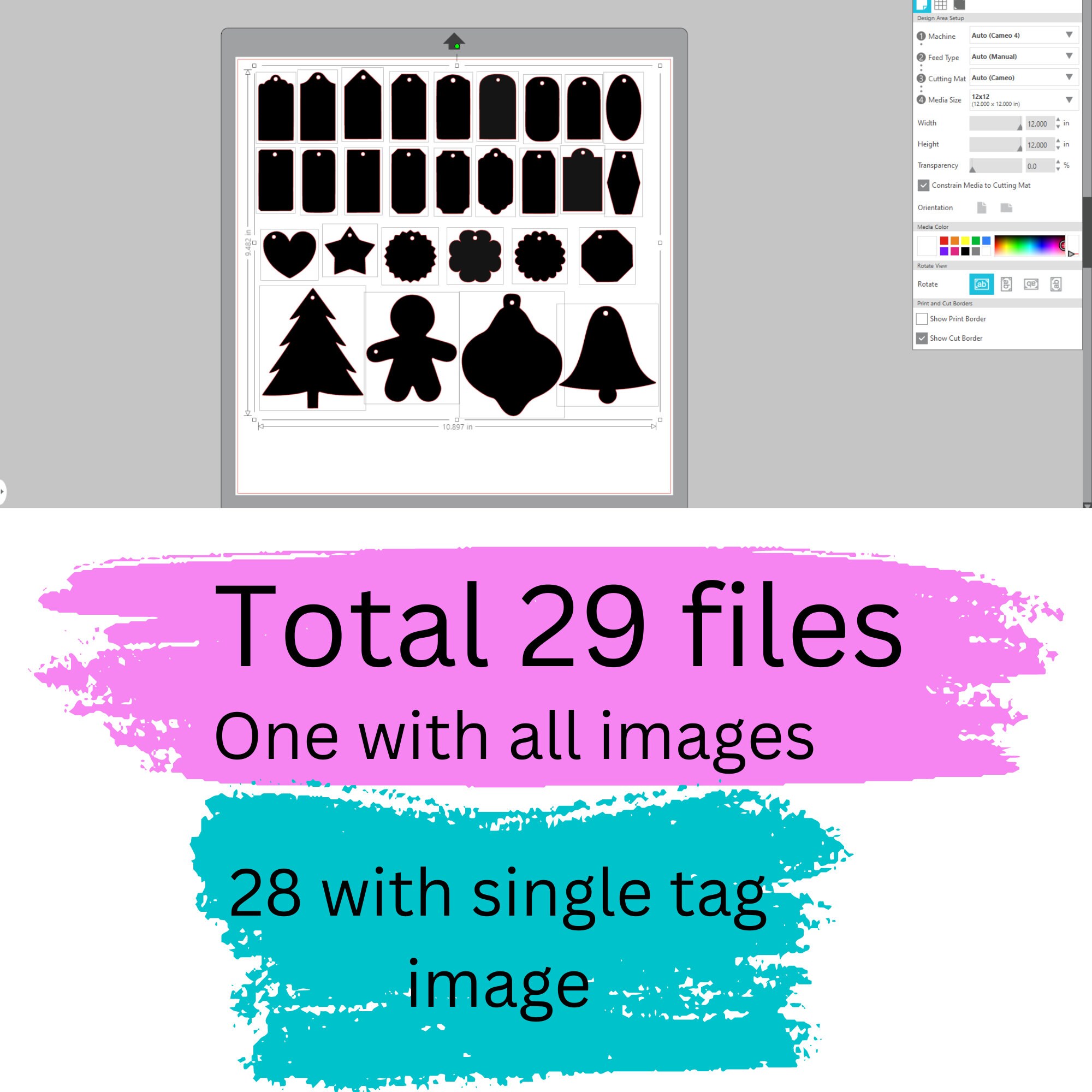 Tag Svg /gift Tags SVG Bundle,tags Png Tag Holiday Gift Tag Template ...