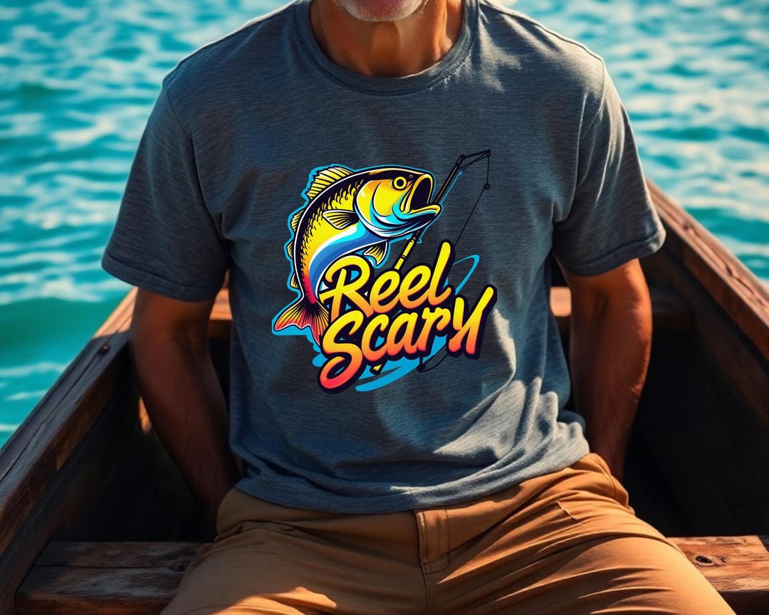 Reel Scary Fishing Shirt – Spooky Halloween Angler Apparel - Etsy