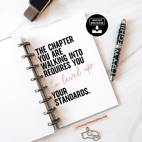 Leveling up Printable Quote Half Letter Dashboard Printable - Etsy