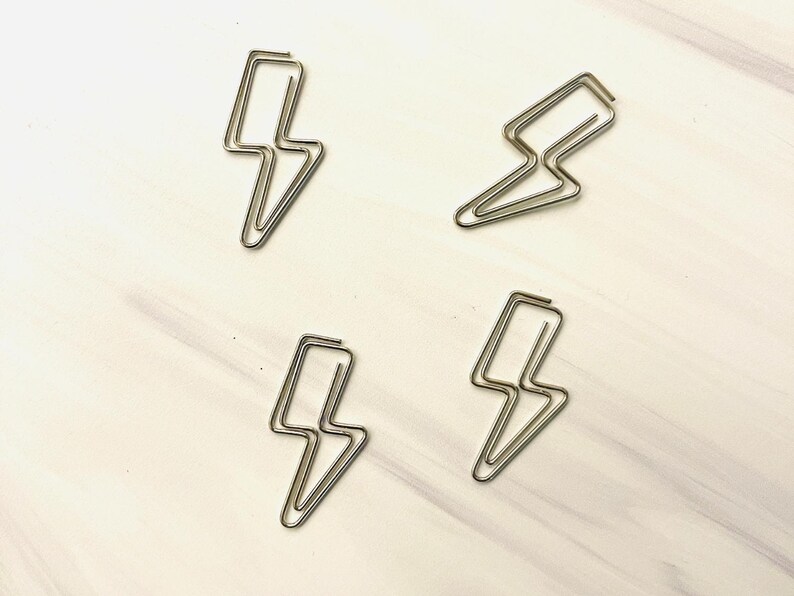 Lightning Bolt Paperclips, Planner Accessories, Budget Planner, Cash ...