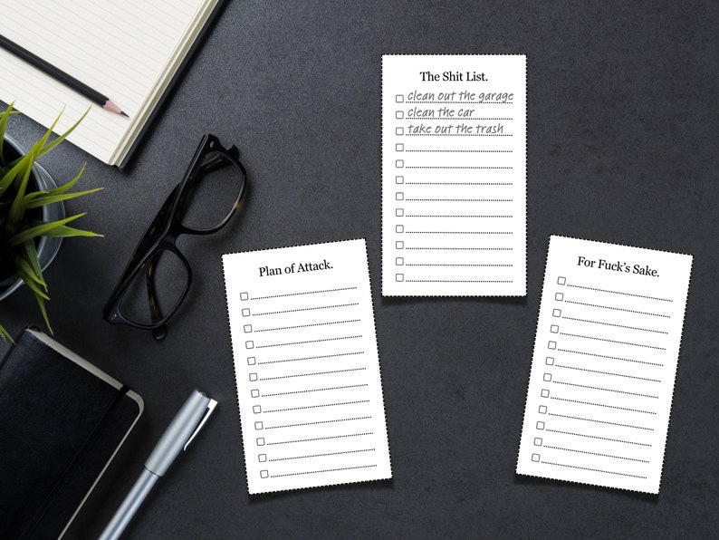 69 Checklist Planner Task Cards, Journaling Cards, Printable ...