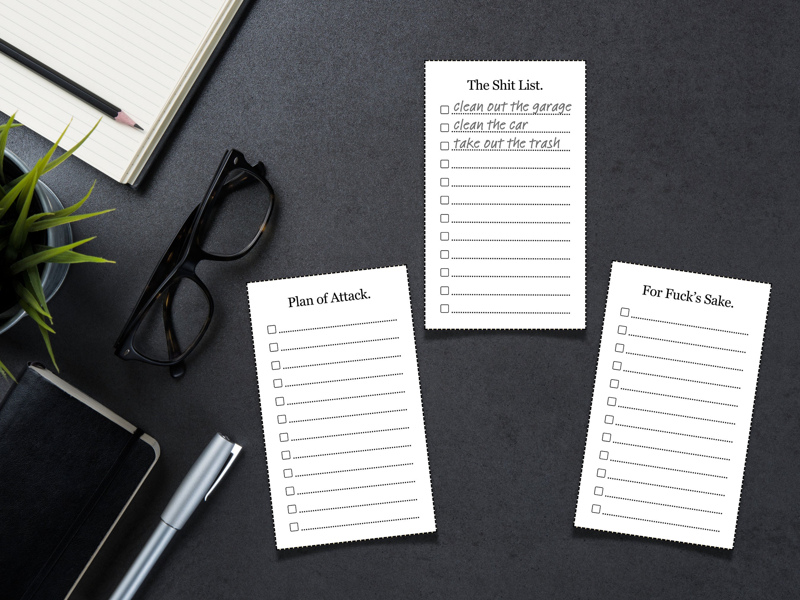 69 Checklist Planner Task Cards, Journaling Cards, Printable ...