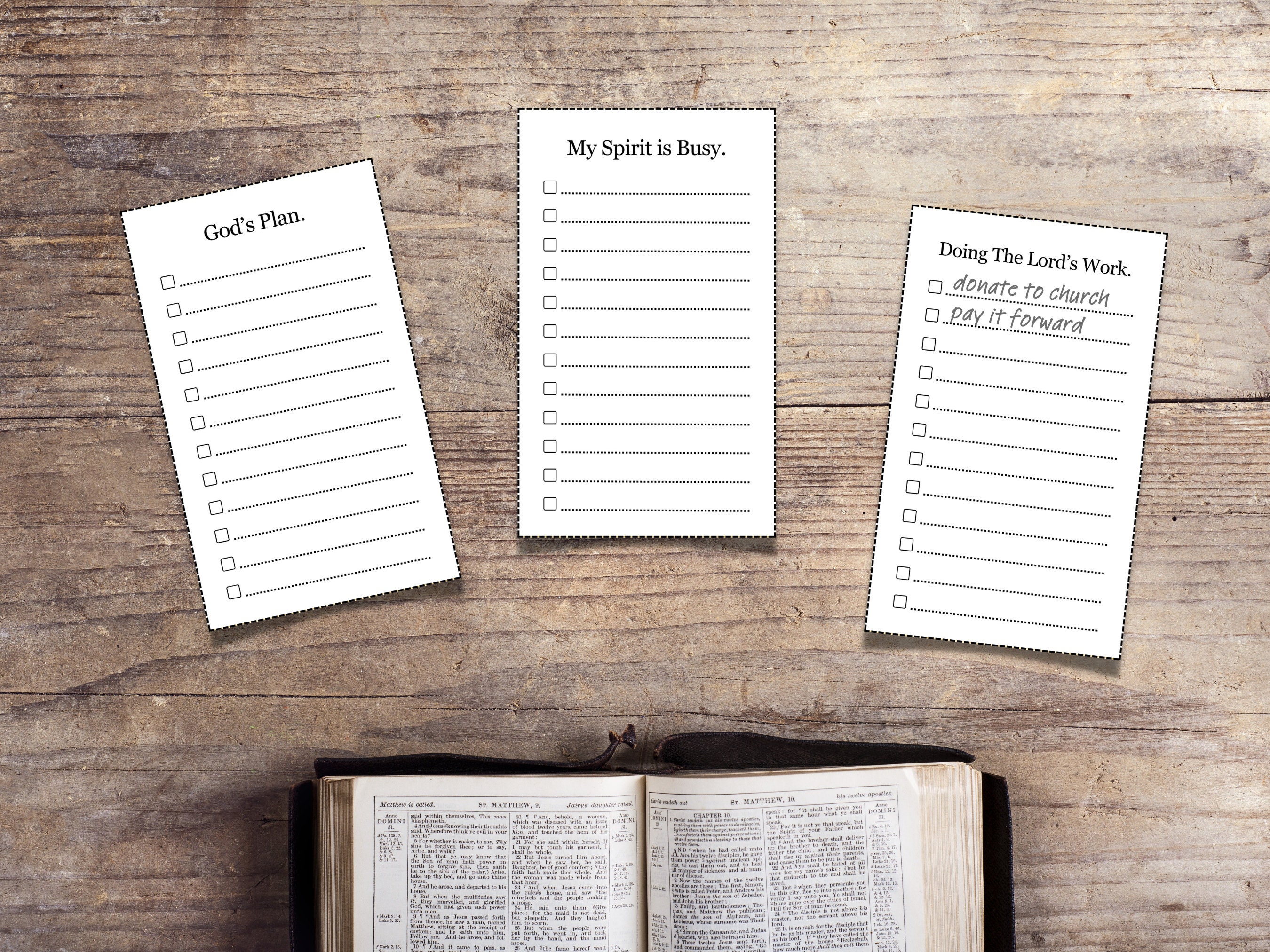 69 Checklist Planner Task Cards, Journaling Cards, Printable ...