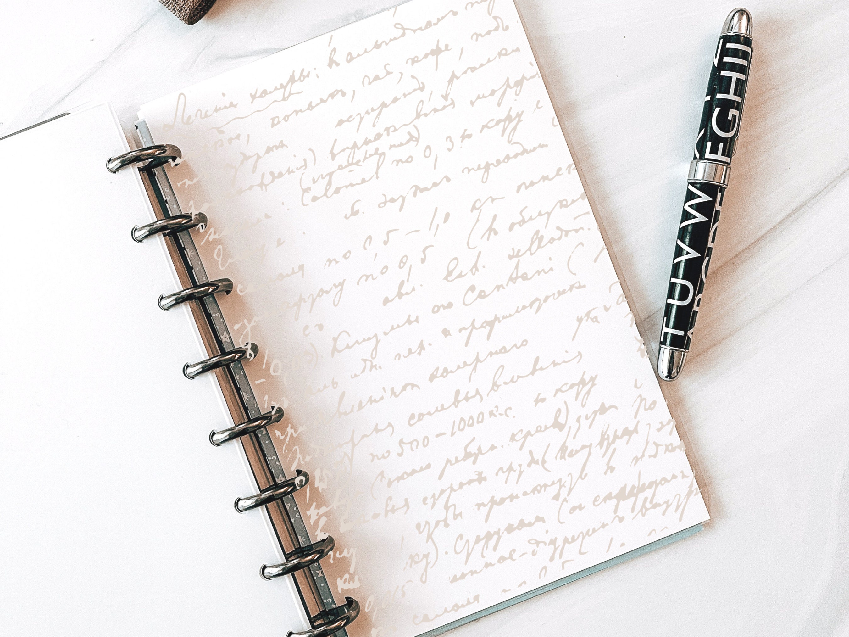Vintage Handwriting Planner Dashboards: Half Letter Size (digital ...