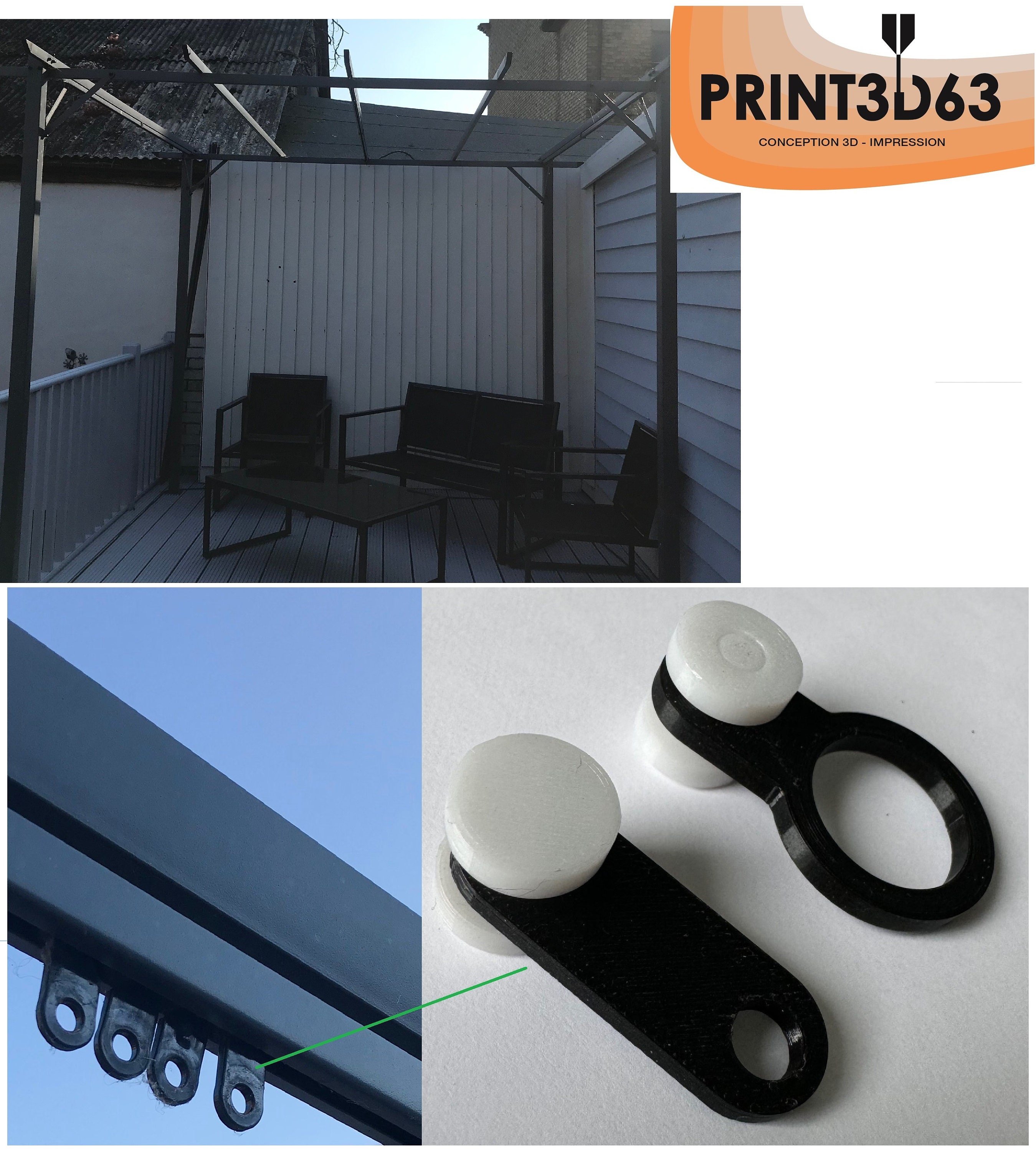 Pergola Wheel for 3x3 Studio Dublin or Intimio SOFIA - Etsy