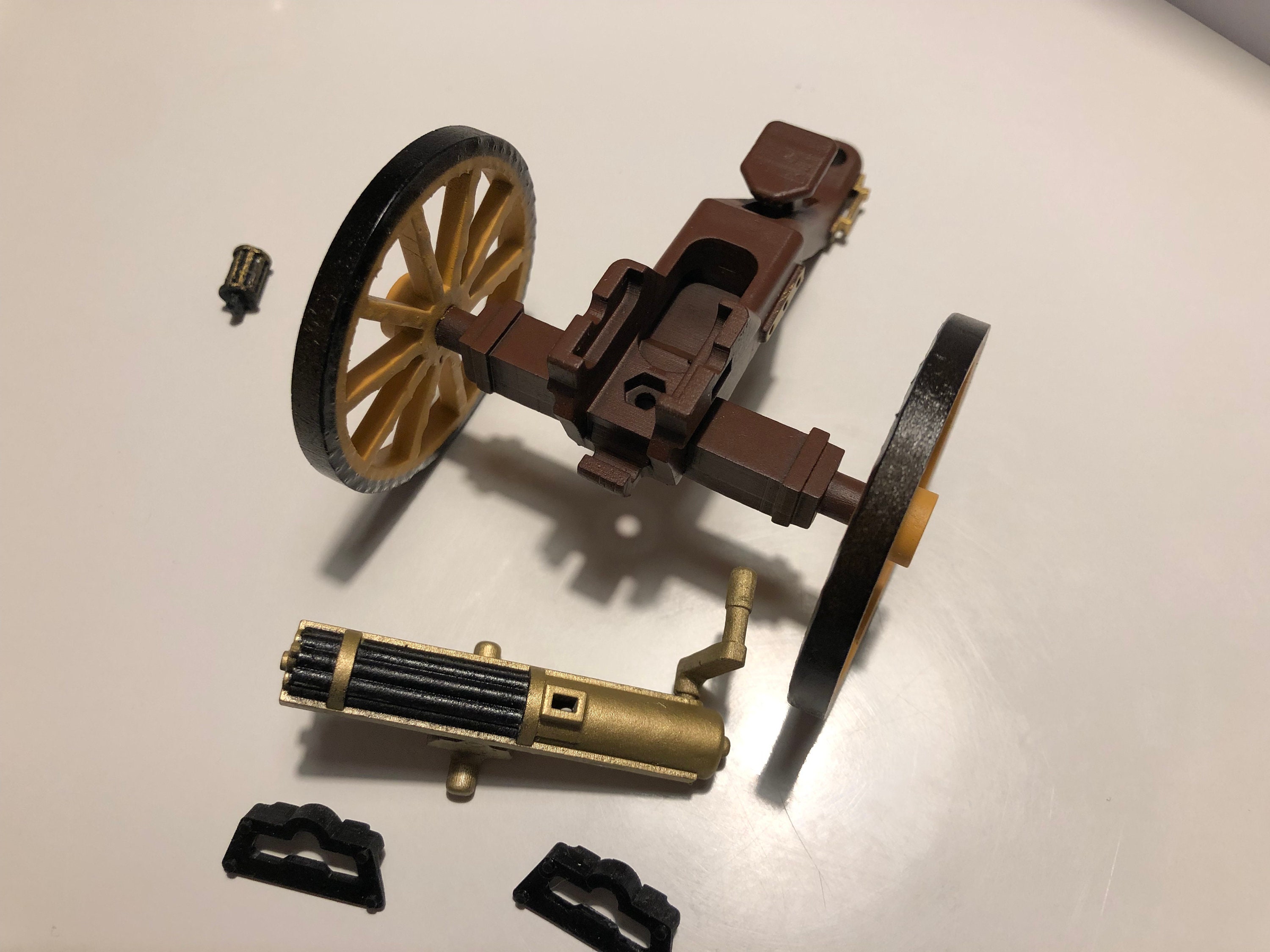 Custom Gatling Gun Adaptable to Playmobil Union/confederate Cannon ...