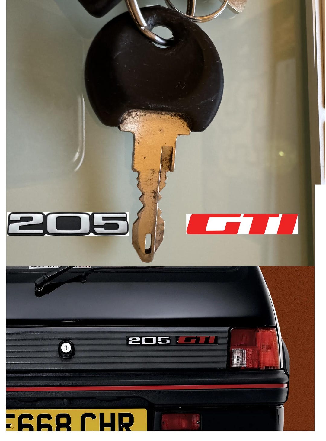 Blank Key PEUGEOT 205 GTI Phase 1 1984-1989 Made in France - Etsy