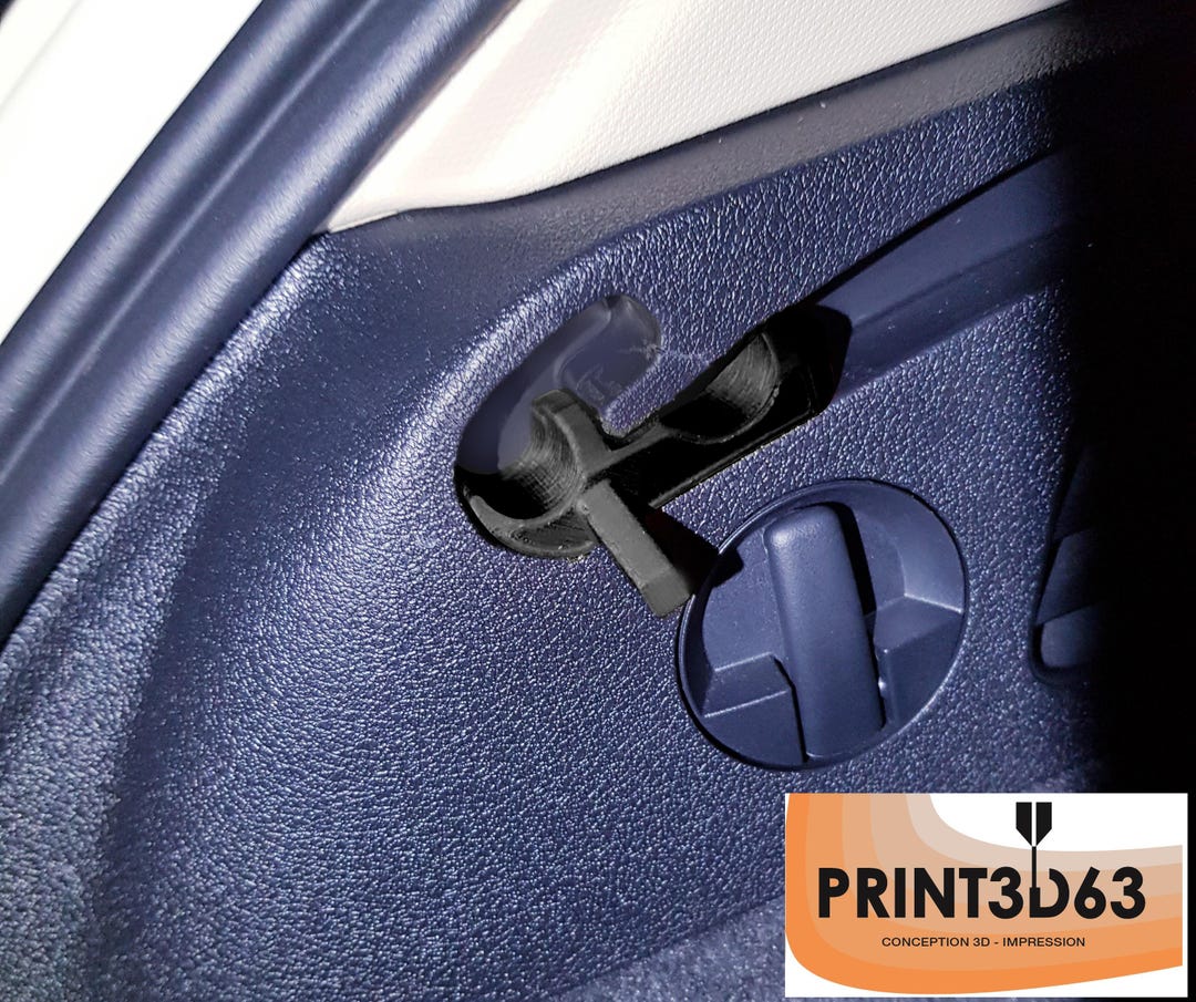 2x Trunk Curtain Supports for Audi Q3 in ABS, Pair (2x Parts) _ Q3 Rear ...