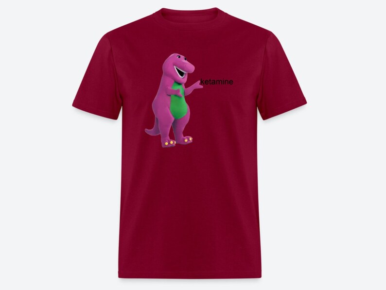 Ketamine Barney, Funny Meme T-shirt Joke Gift, Shitpost Gift for ...