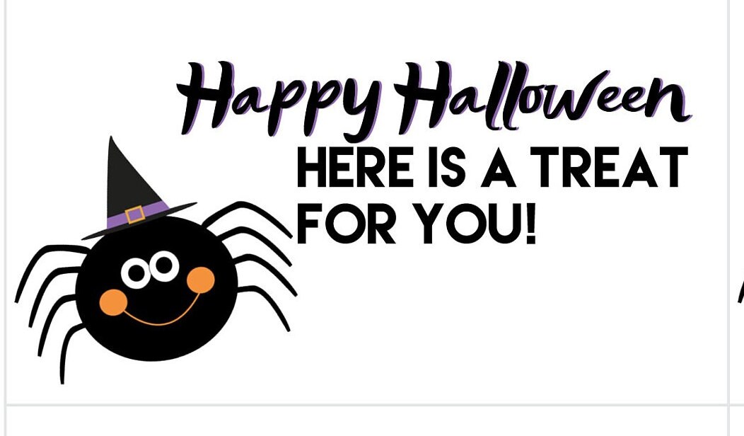 Halloween Treat Tags-printable - Etsy
