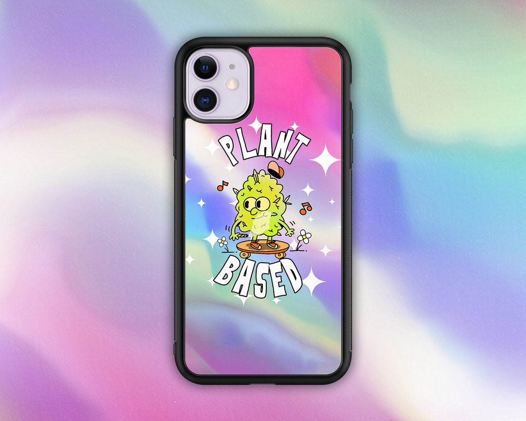 Plant Based Vegan Stoner Cute Aesthetic Phone Case - Etsy