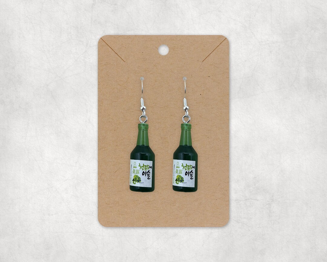 Soju Earrings Jinro Korean Soju Jewelry - Etsy