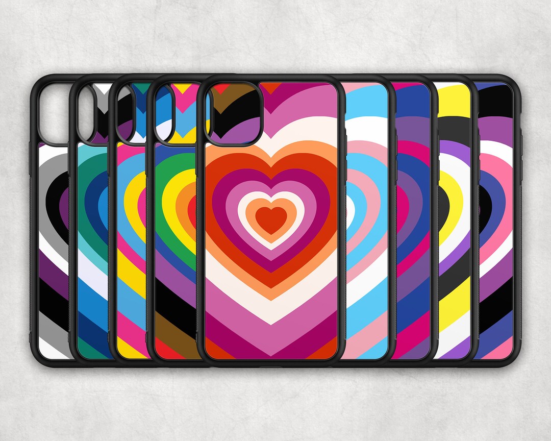 LGBTQ Pride Heart Phone Cases - Etsy