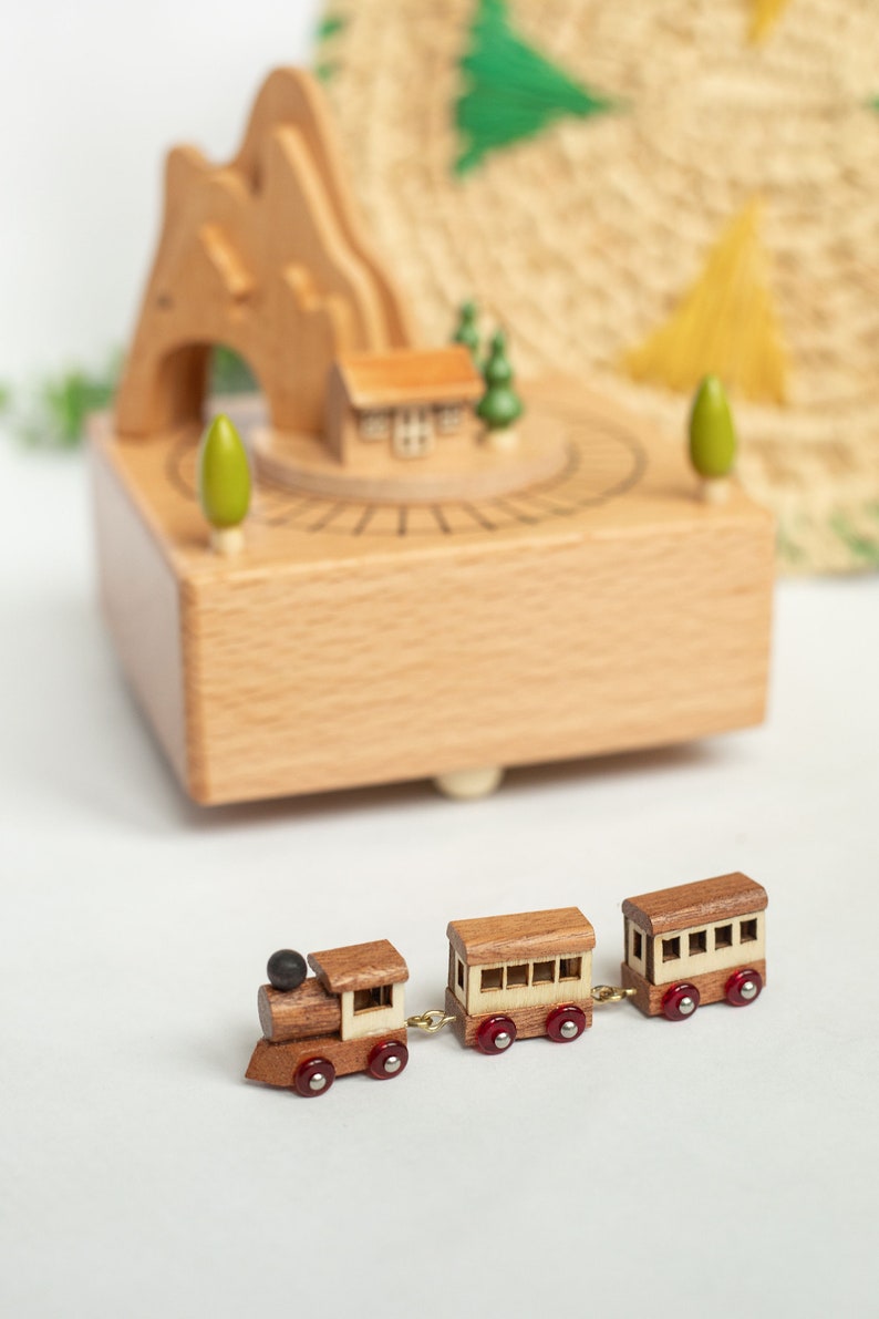 Personalized Wood Train Music Box | Baby Boy Birthday Gifts for Kids ...