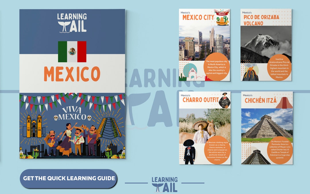 Learn About Countries:mexico Learning Guide for Kids! - Etsy