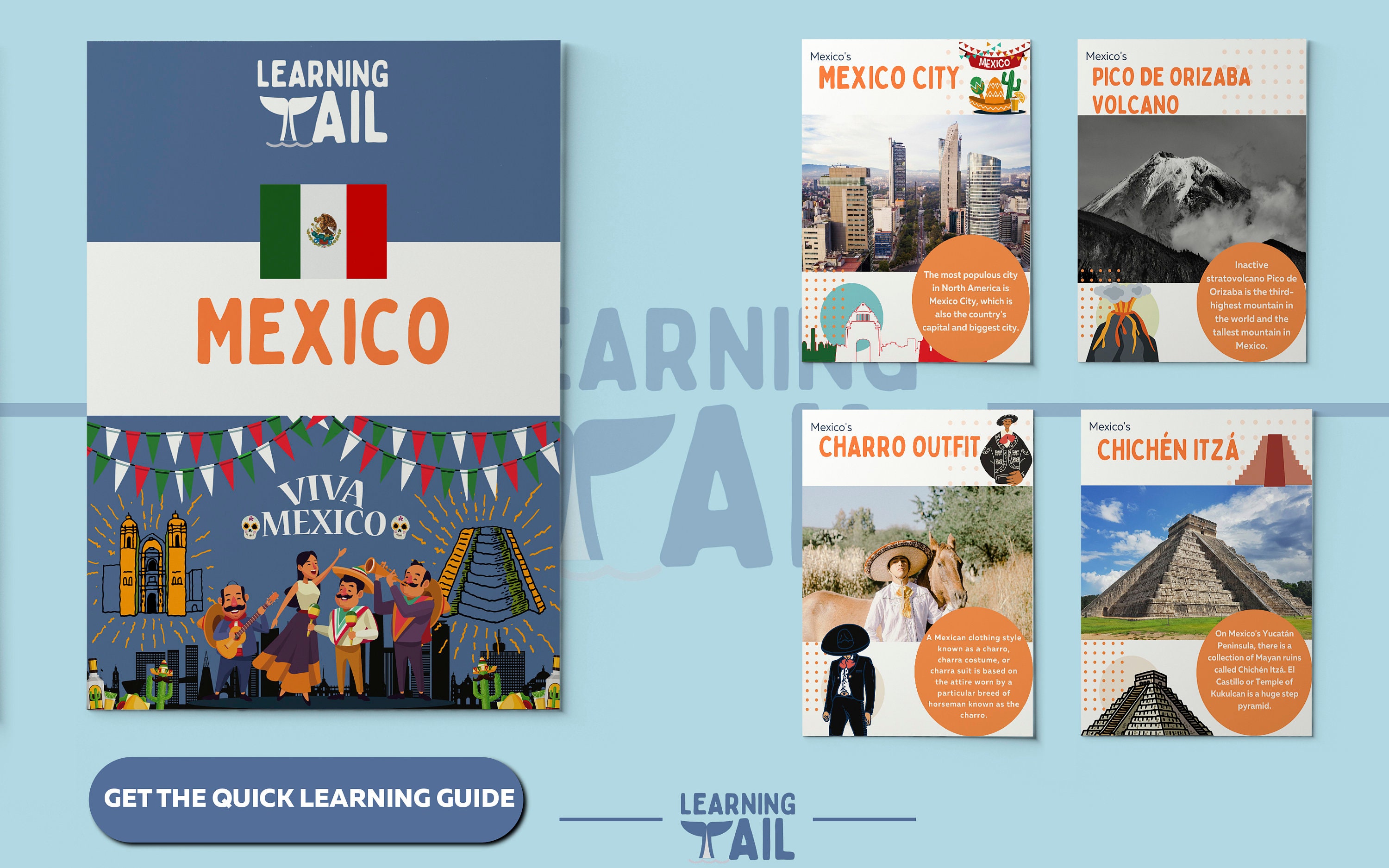 Learn About Countries:mexico Learning Guide for Kids! - Etsy