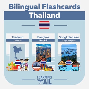 Learn About Countries: Thailand Flashcards for Kids! - Etsy