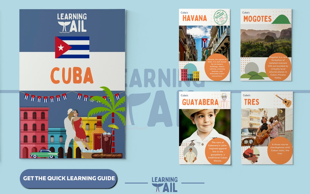 Learn About Countries: Cuba Learning Guide for Kids! - Etsy