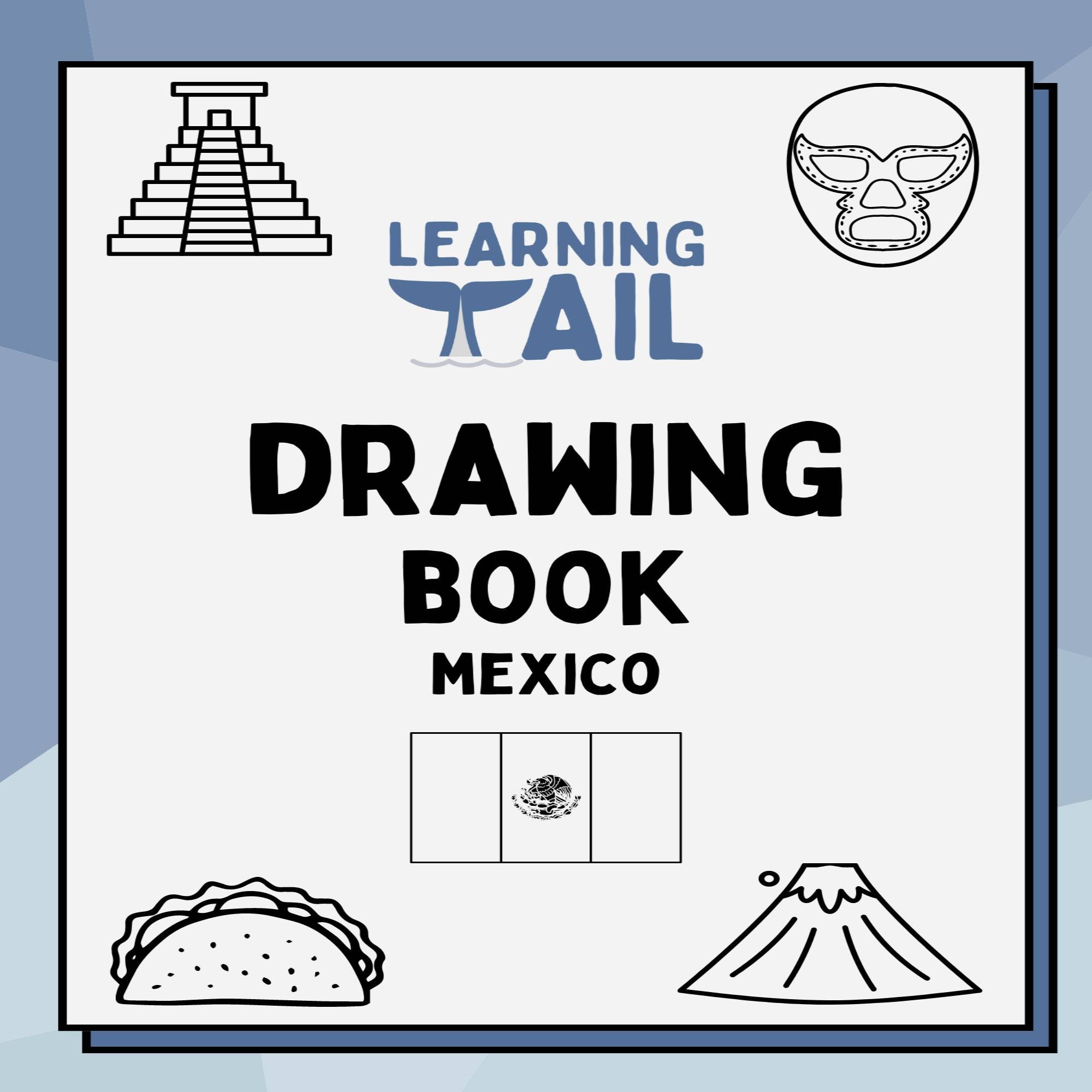 Learn About Countries: Mexico Drawings for Kids! - Etsy