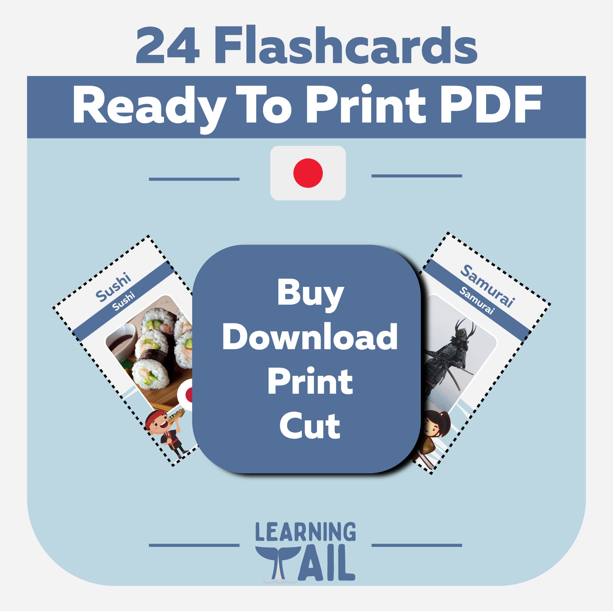 Learn About Countries: Japan Flashcards for Kids! - Etsy