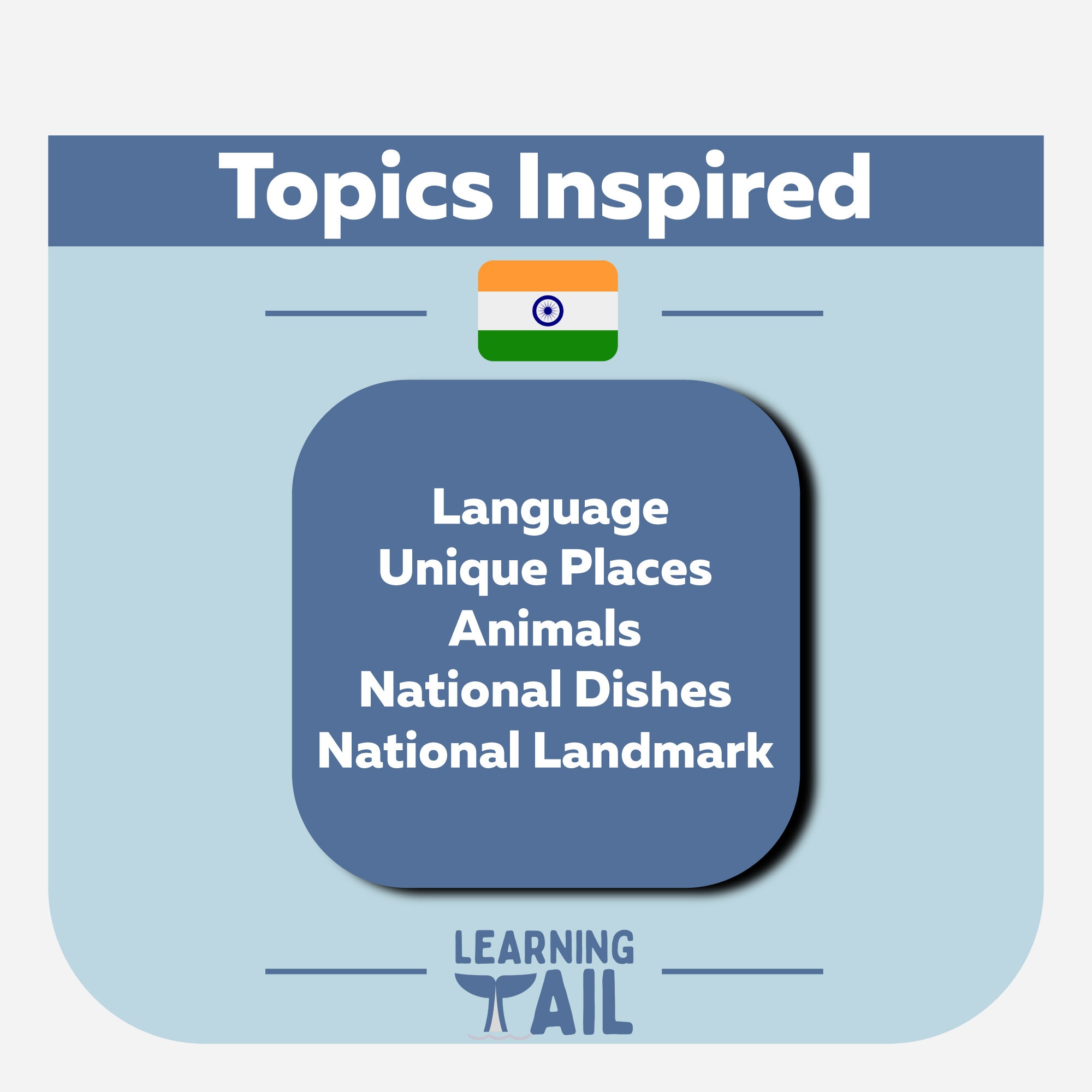 Learn About Countries: India Flashcards for Kids! - Etsy