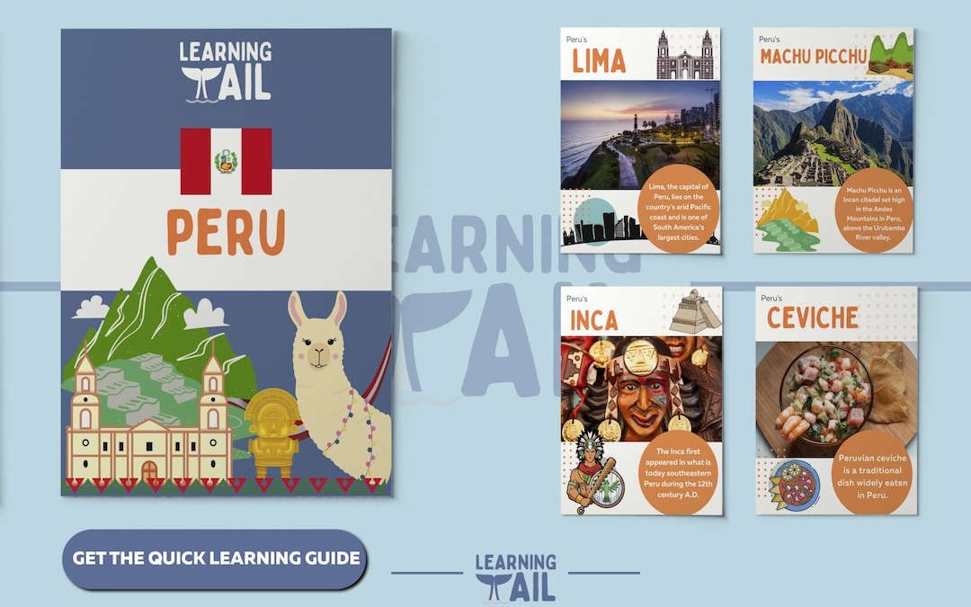 Learn About Countries: Peru Learning Guide for Kids! - Etsy