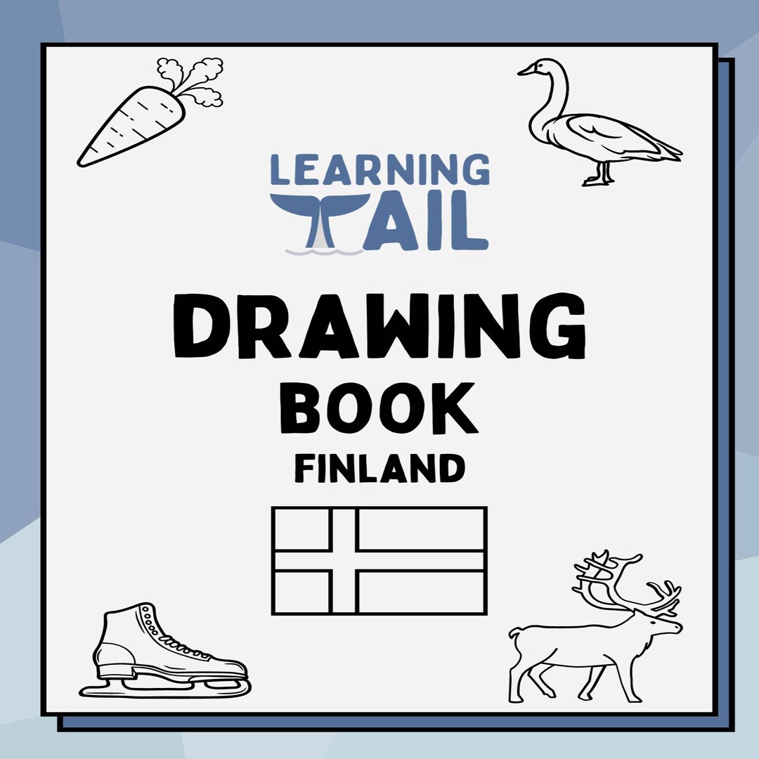 Learn About Countries: Finland Drawings for Kids! - Etsy