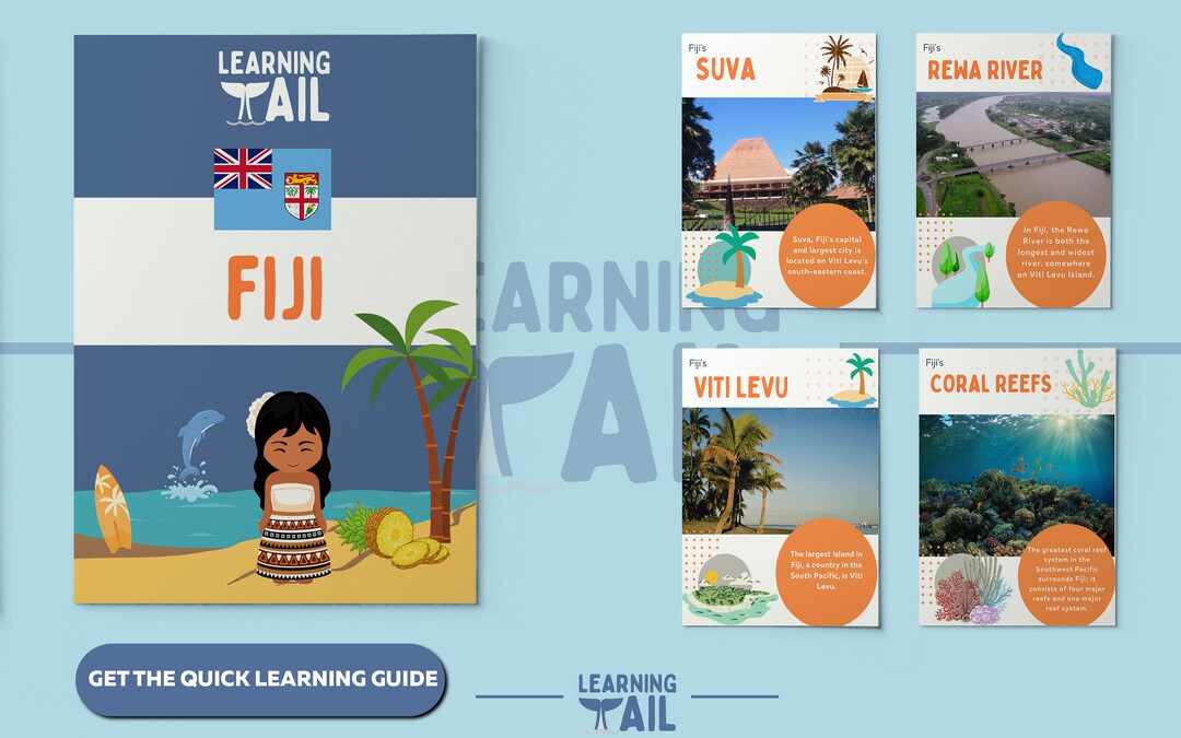 Learn About Countries: Fiji Learning Guide for Kids! - Etsy