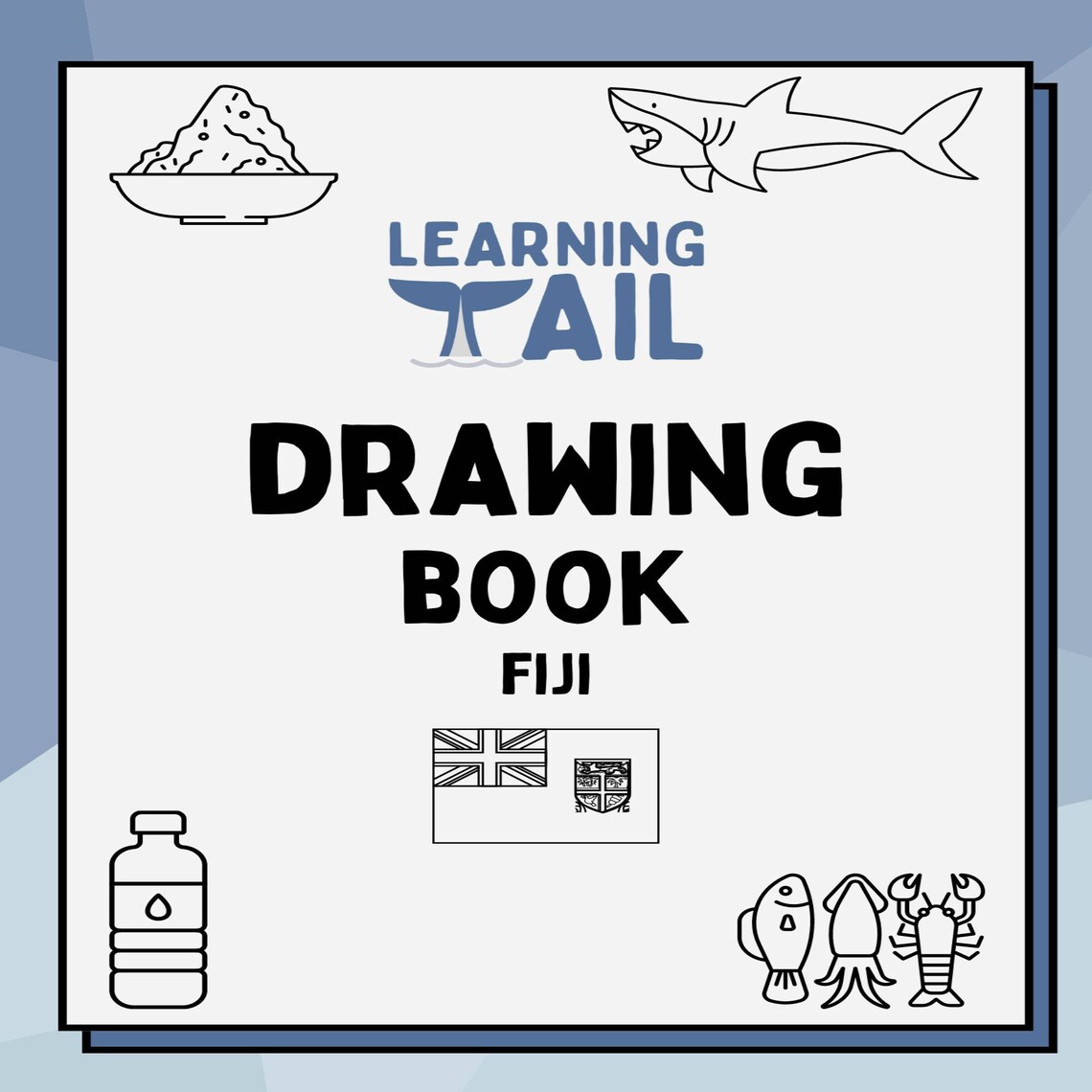 Learn About Countries: Fiji Drawings for Kids - Etsy