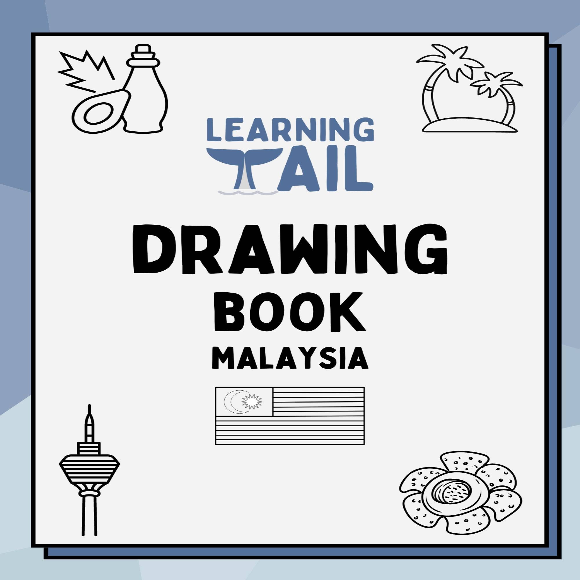 Learn About Countries: Malaysia Drawings for Kids! - Etsy