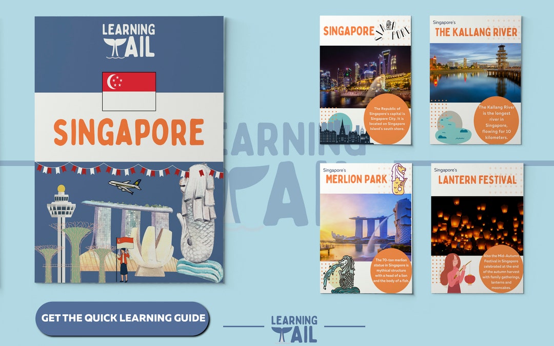Learn About Countries:singapore Learning Guide for Kids! - Etsy