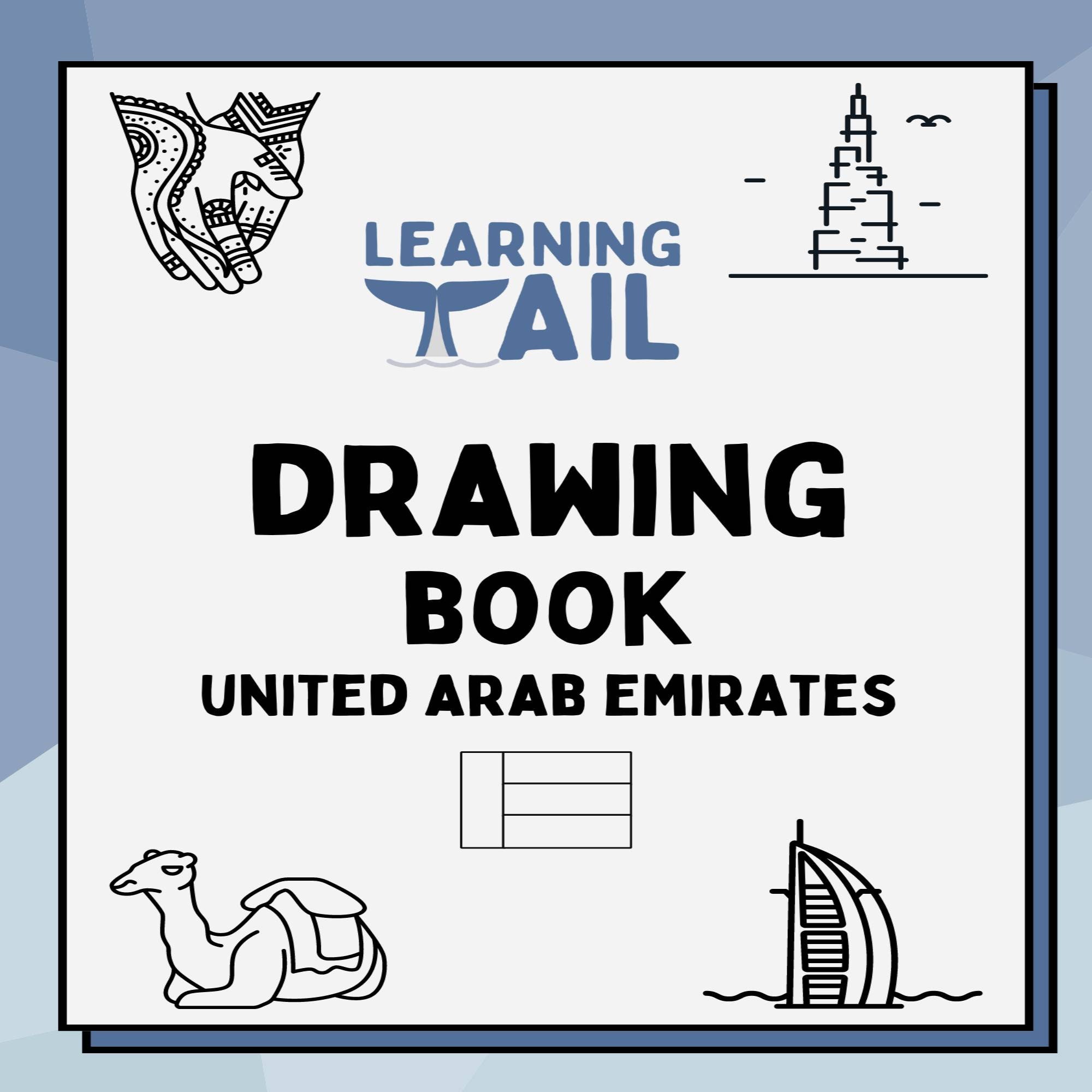 Learn About Countries: United Arab Emirates Drawings for Kids! - Etsy