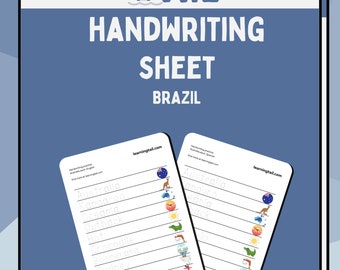 Learn About Countries: Peru Handwriting Sheet for Kids - Etsy