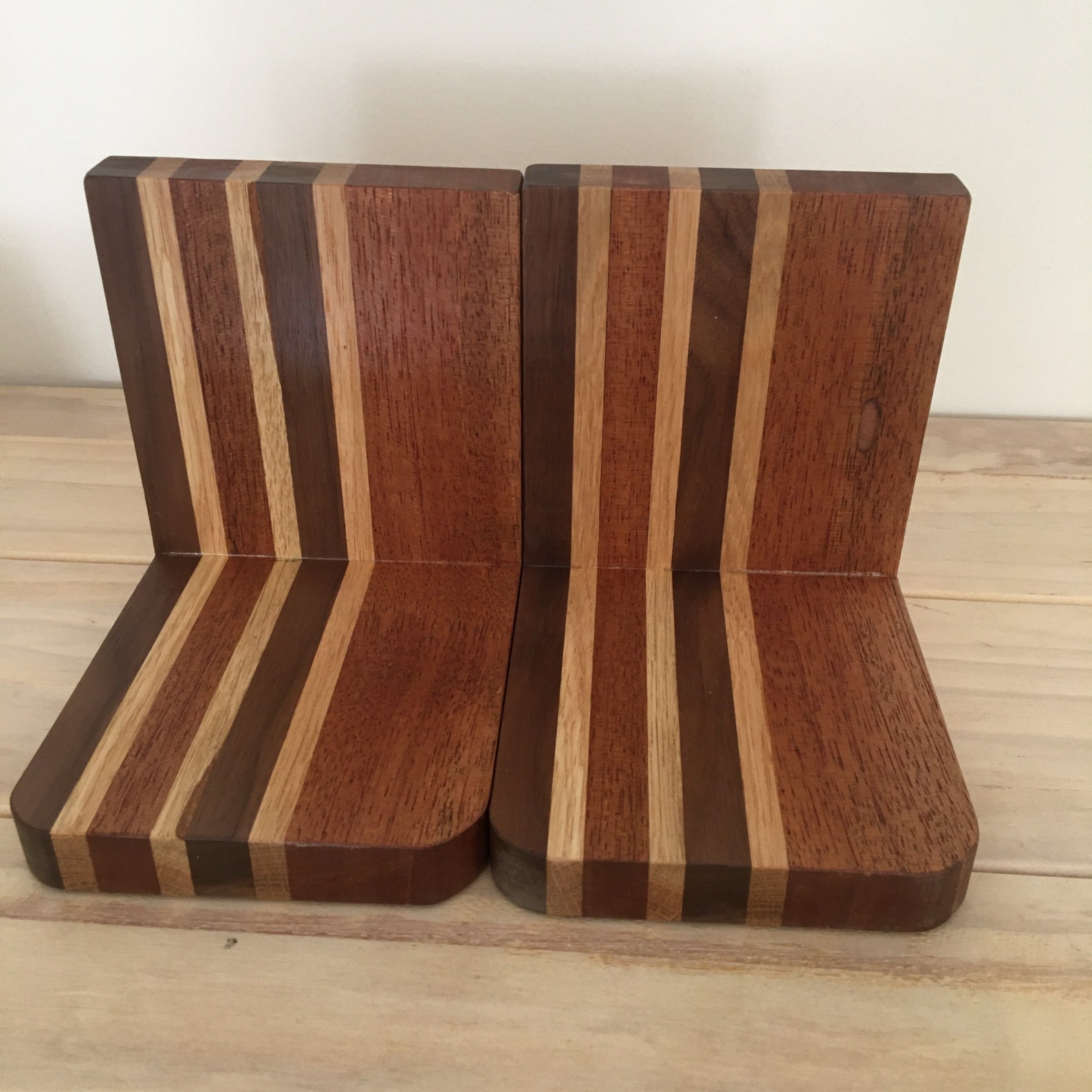 Handmade Wood Bookends - Etsy