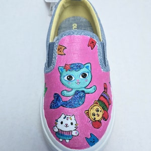 Hand Painted Gabby Dollhouse Toddler Size 9 Shoes - Etsy