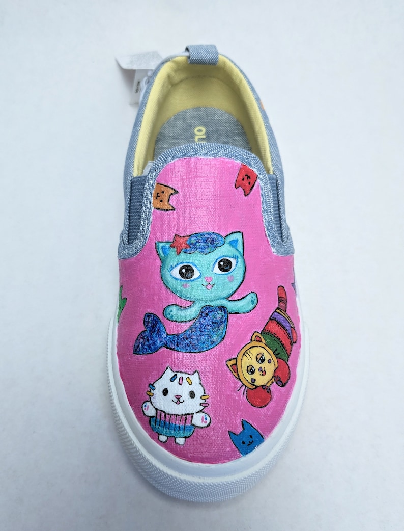 Hand Painted Gabby Dollhouse Toddler Size 9 Shoes - Etsy