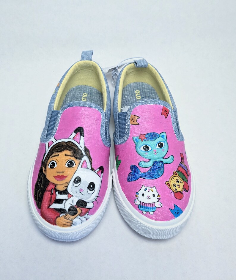 Hand Painted Gabby Dollhouse Toddler Size 9 Shoes - Etsy