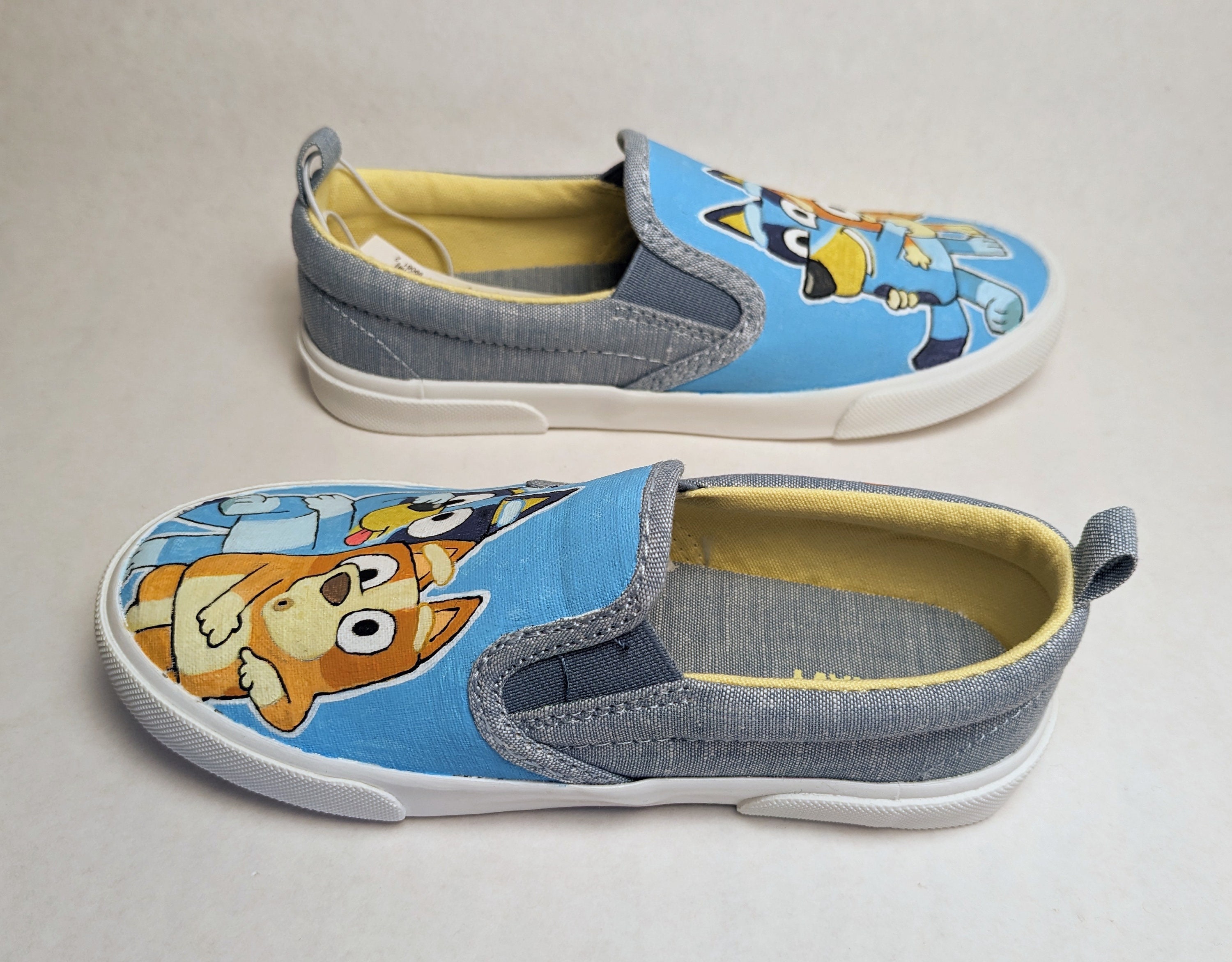 Bluey Inspired Hand Painted Shoes - Etsy