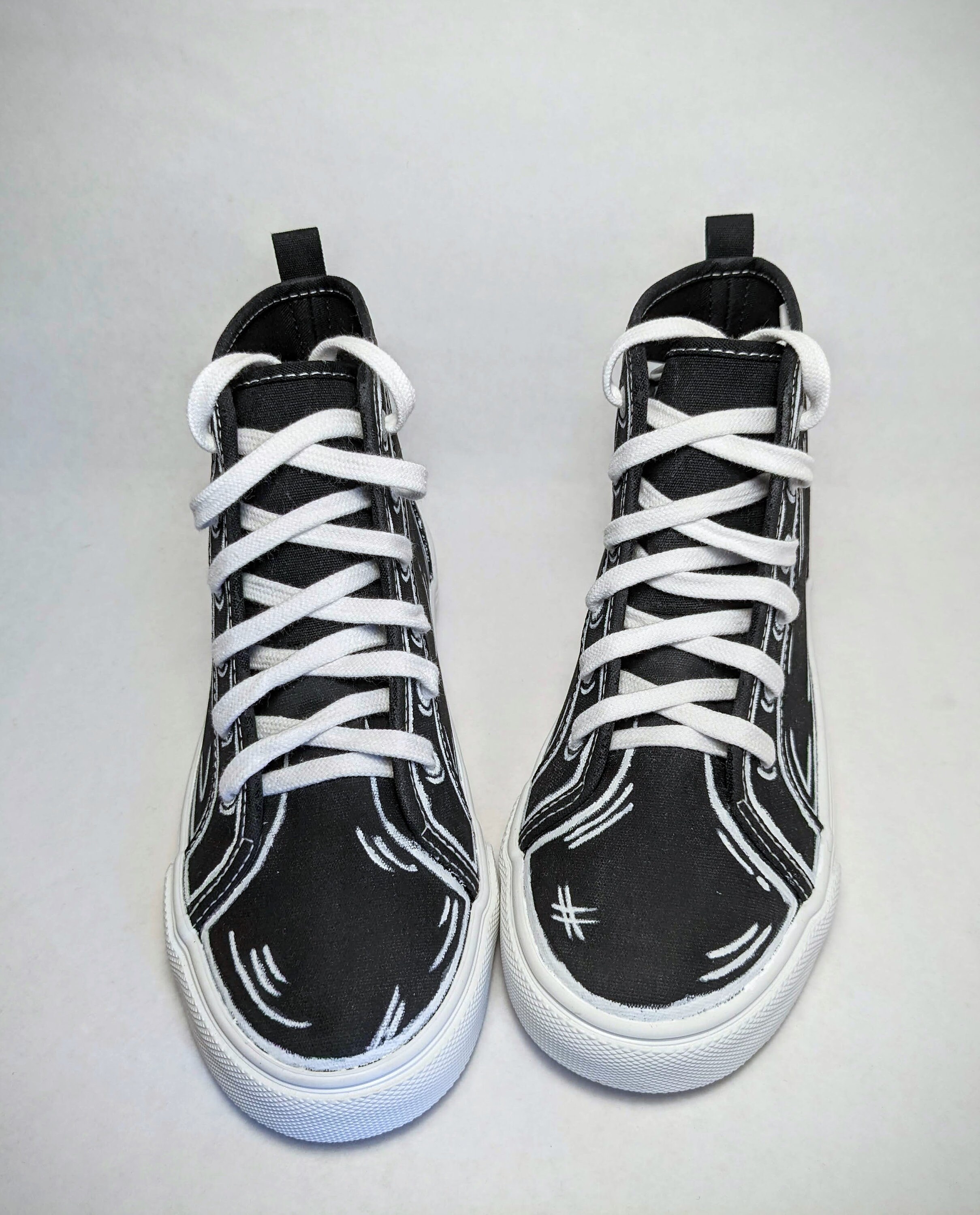 Hand Painted 2D Cartoon Themed Shoes - Etsy