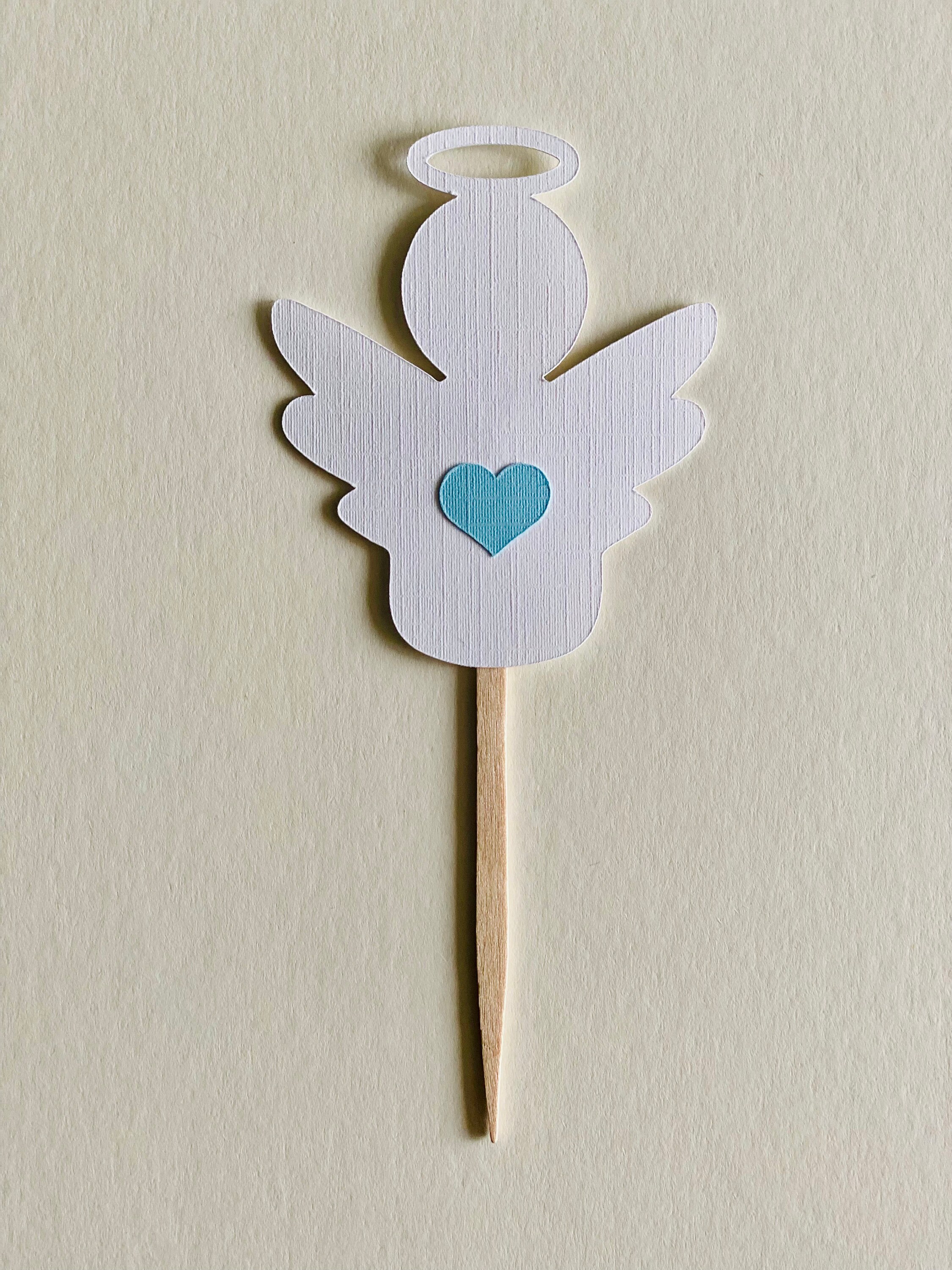 Angel Cupcake Toppers, in Loving Memory Of, Baby Loss, First Holy ...