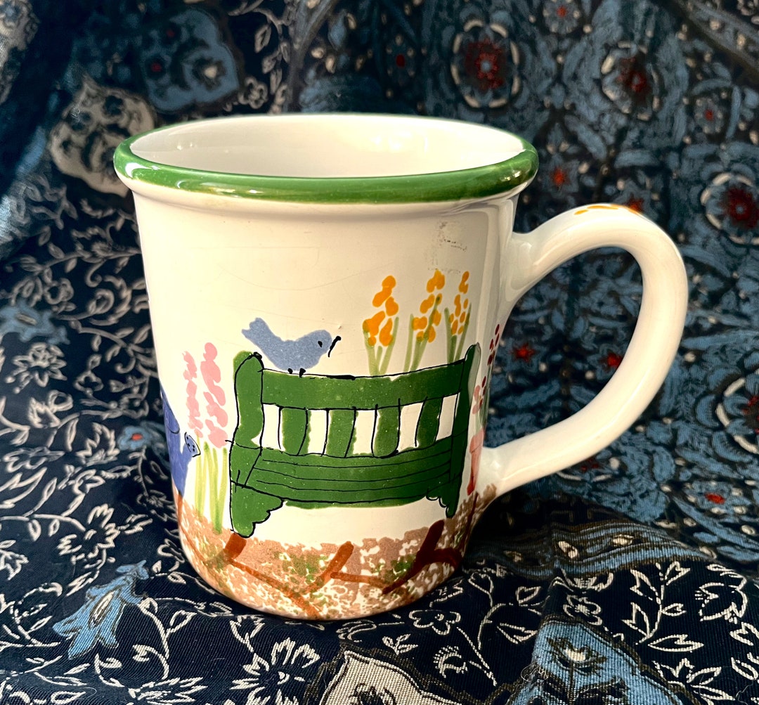 STARBUCKS Collectible "garden Bench" Coffee Mug - Etsy